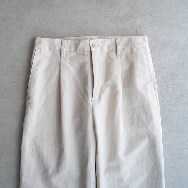 twill cotton linen/tack pants/pearled ivory/size1.2 | iichi 日々の暮らしを心地よく ...