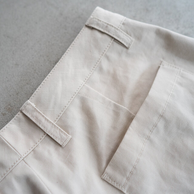 twill cotton linen/tack pants/pearled ivory/size1.2 | iichi 日々の暮らしを心地よく ...