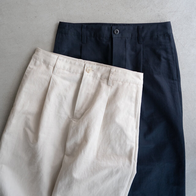 twill cotton linen/tack pants/pearled ivory/size1.2 | iichi 日々の暮らしを心地よく ...