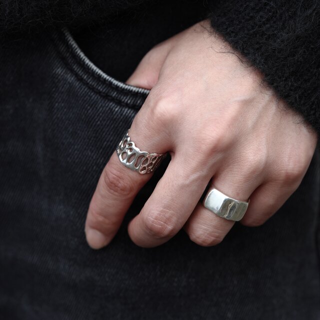 Polygon ring | iichi 日々の暮らしを心地よくするハンドメイドやアンティークのマーケットプレイス