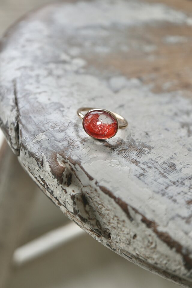 K10[flower fishのaurora quartz]ring | iichi 日々の暮らしを心地よくするハンドメイドやアンティークのマーケットプレイス