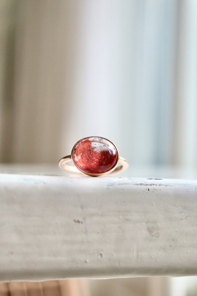 K10[flower fishのaurora quartz]ring | iichi 日々の暮らしを心地よくするハンドメイドやアンティークのマーケットプレイス