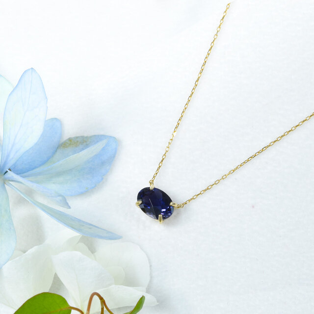 K10 アイオライト ネックレス ペンダント CJ044CIBSN | iichi 日々の暮らしを心地よくするハンドメイドやアンティークのマーケットプレイス