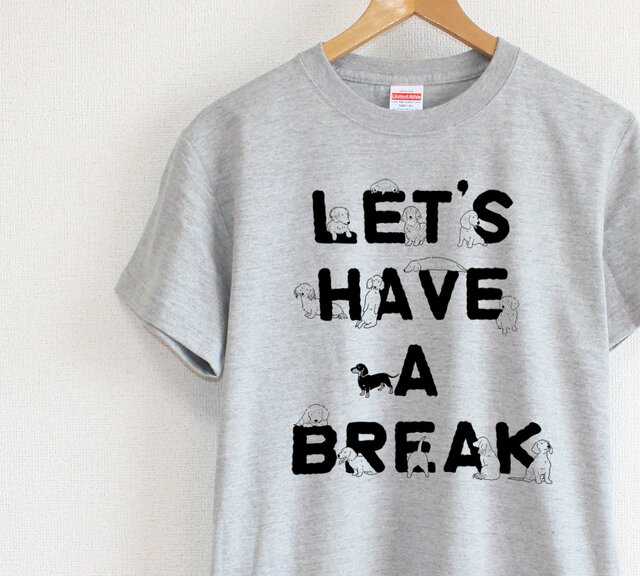 ダックスフンドがいっぱい メンズタイプ（gray） | iichi 日々の暮らしを心地よくするハンドメイドやアンティークのマーケットプレイス