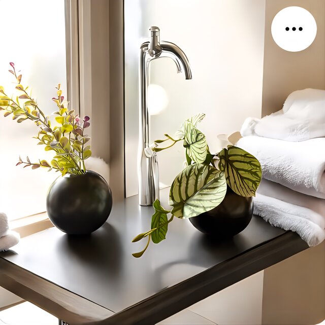 光触媒 人工観葉植物 ウォールグリーン フェイクグリーン 丸ユーカリとスイカぺぺ | iichi 日々の暮らしを心地よくするハンドメイドやアンティークのマーケットプレイス