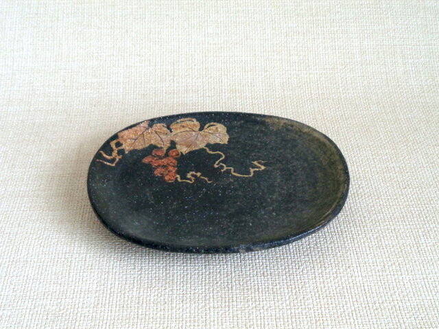 長方皿（ぶどうb） | iichi 日々の暮らしを心地よくするハンドメイドやアンティークのマーケットプレイス