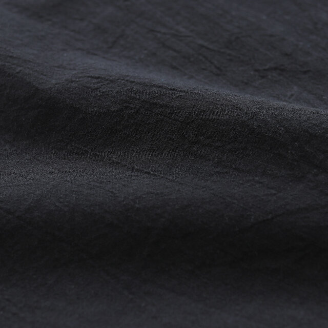 夏を心地よく 東炊きコットンリネン 五分袖ループボタン羽織りブラウス（ブラック）TP22 | iichi 日々の暮らしを心地よくするハンドメイドやアンティークのマーケットプレイス