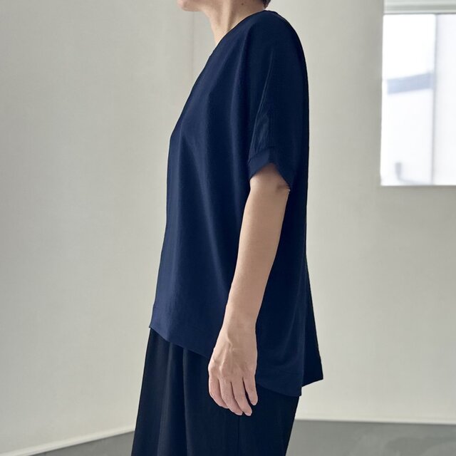 【接触冷感】前後差裾ラウンド ビッグシルエットプルオーバー 3色展開【アイボリー】『2025リデザイン』 | iichi 日々の暮らしを心地よくするハンドメイドやアンティークのマーケットプレイス