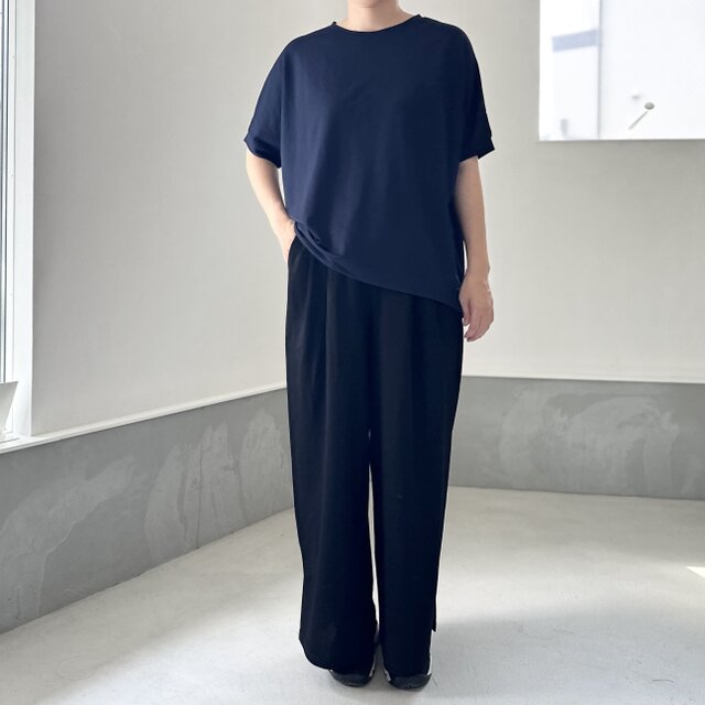 【接触冷感】前後差裾ラウンド ビッグシルエットプルオーバー 3色展開【アイボリー】『2025リデザイン』 | iichi 日々の暮らしを心地よくするハンドメイドやアンティークのマーケットプレイス