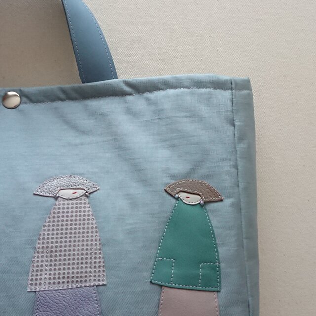 annco nylon tote [blue gray] | iichi 日々の暮らしを心地よくするハンドメイドやアンティークのマーケットプレイス