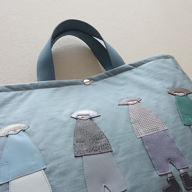 annco nylon tote [blue gray] | iichi 日々の暮らしを心地よくするハンドメイドやアンティークのマーケットプレイス