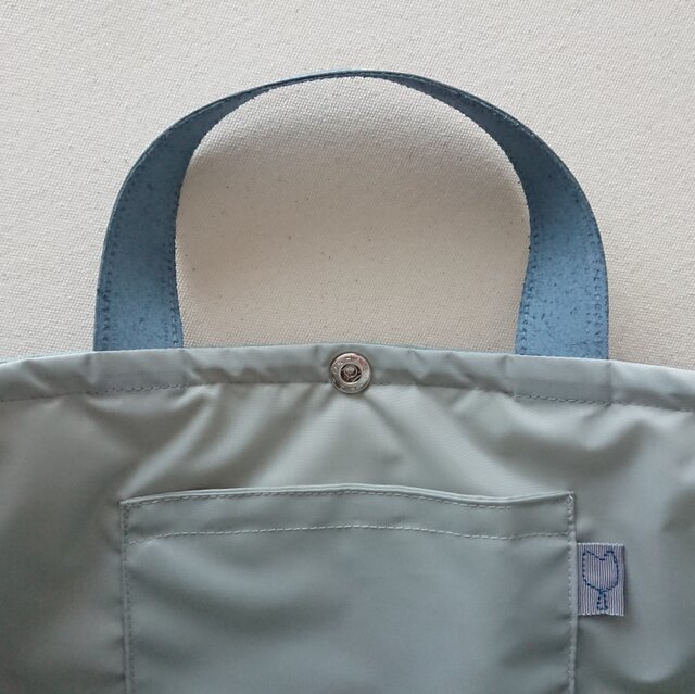 annco nylon tote [blue gray] | iichi 日々の暮らしを心地よくするハンドメイドやアンティークのマーケットプレイス