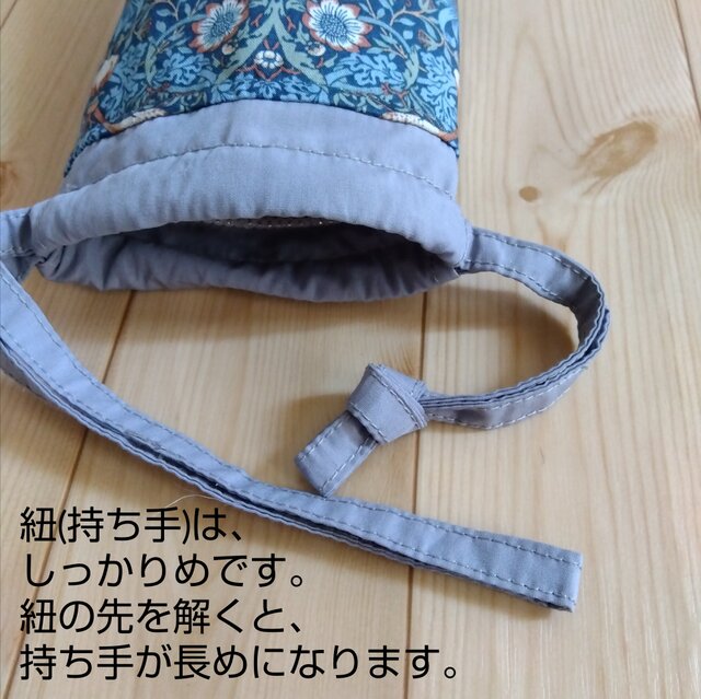 ウィリアムモリス 保温・保冷！！洗える ペットボトルカバー いちご泥棒 ブルー 297 | iichi 日々の暮らしを心地よくするハンドメイドやアンティークのマーケットプレイス