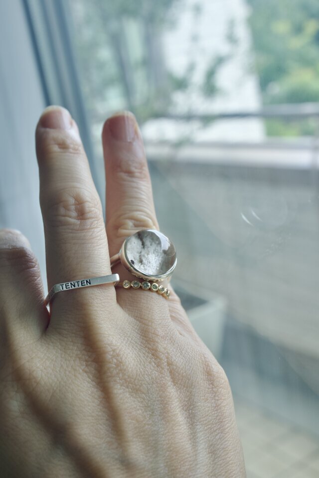 [earth garden quartz]ring | iichi 日々の暮らしを心地よくするハンドメイドやアンティークのマーケットプレイス