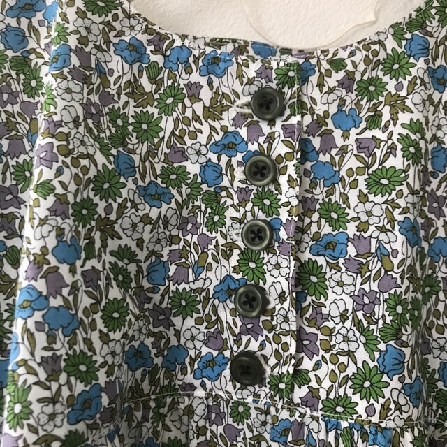 フラワープリントのワンピース（o-op-029) | iichi 日々の暮らしを心地よくするハンドメイドやアンティークのマーケットプレイス