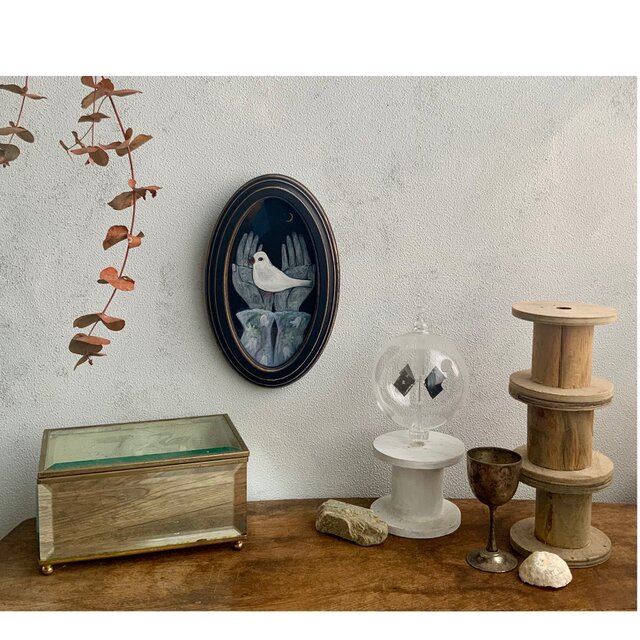 原画 優しい手 夜の夢 | iichi 日々の暮らしを心地よくするハンドメイドやアンティークのマーケットプレイス