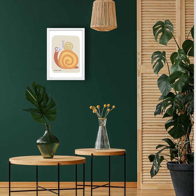 ママ カタツムリ 送料無料 イラスト A4〜A0 ポスター アートポスター アートsei検索新着順 2611 | iichi 日々の暮らしを心地よくするハンドメイドやアンティークのマーケットプレイス