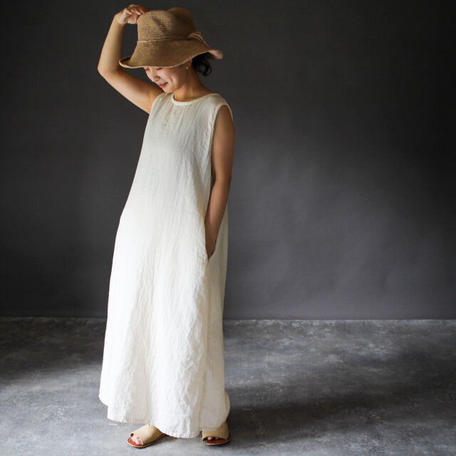 nuit – gauze onepiece / キナリ / ダブルガーゼ | iichi 日々の暮らしを心地よくするハンドメイドやアンティークのマーケットプレイス