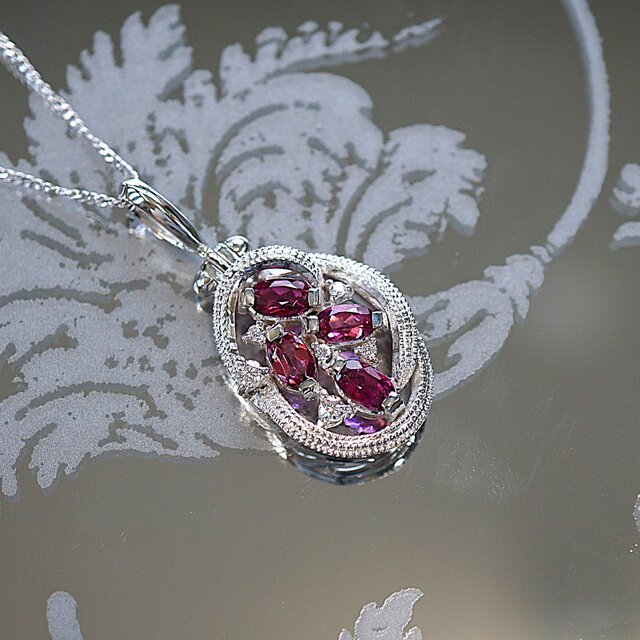 SV ピンクトルマリン ペンダント ＜ヘッドのみ＞ | iichi 日々の暮らしを心地よくするハンドメイドやアンティークのマーケットプレイス