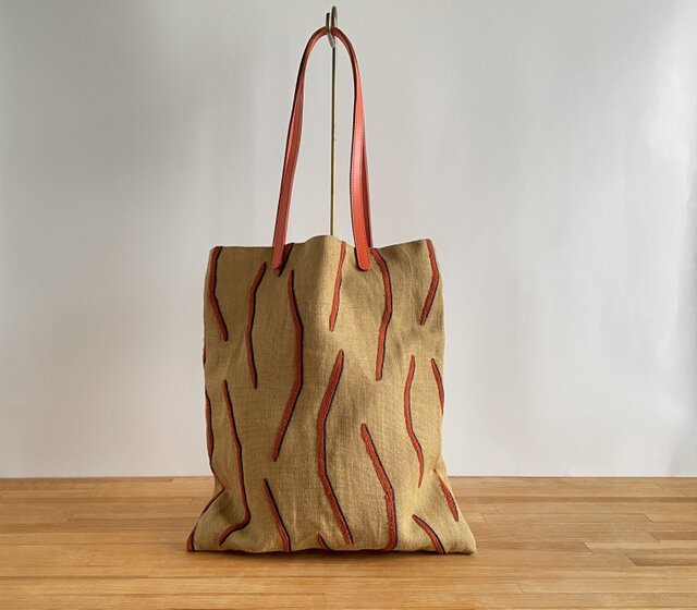 am455 シエーナバッグ オレンジ Regular | iichi 日々の暮らしを心地よくするハンドメイドやアンティークのマーケットプレイス