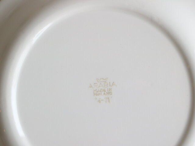 ARABIA / Hilla プレート 16.5cm No.5970 | iichi 日々の暮らしを心地よくするハンドメイドやアンティークのマーケットプレイス