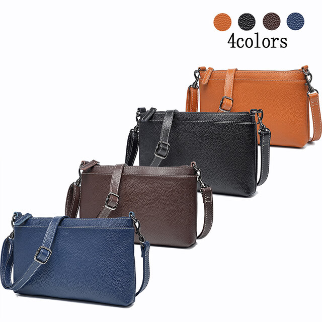 本革 イタリアンレザー サコッシュ ポシェット レディース 斜めがけ 軽量 旅行 ミニショルダー 茶色 W01 | iichi 日々の暮らしを心地よくするハンドメイドやアンティークのマーケットプレイス