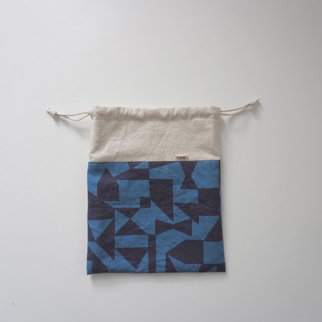 巾着 青紺 | iichi 日々の暮らしを心地よくするハンドメイドやアンティークのマーケットプレイス