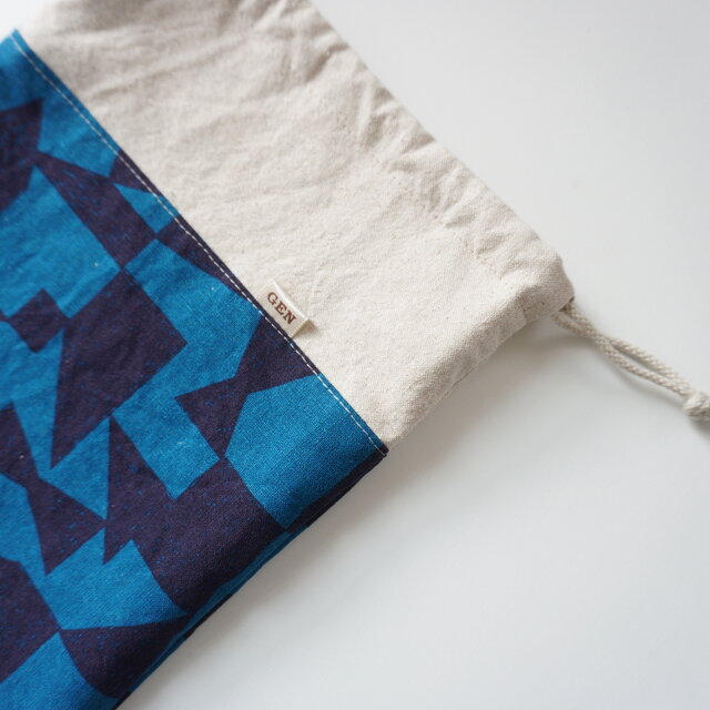 巾着 青紺 | iichi 日々の暮らしを心地よくするハンドメイドやアンティークのマーケットプレイス