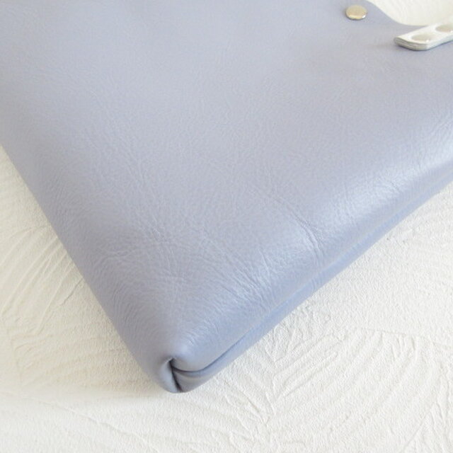 たっぷり持てる♪《牛革》newスクエアミニトート・ソフトシュリンク・ライトパープル・0487 | iichi 日々の暮らしを心地よくするハンドメイドやアンティークのマーケットプレイス