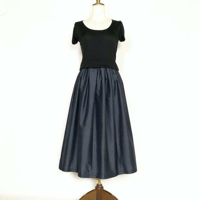 男大島紬リメイク＊タックスカート | iichi 日々の暮らしを心地よくするハンドメイドやアンティークのマーケットプレイス