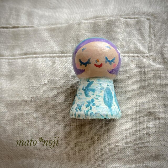 mato*noji初 7つの「オシャレちゃんブローチ」その⑦ | iichi 日々の暮らしを心地よくするハンドメイドやアンティークのマーケットプレイス