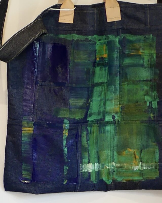 DENIMPOJAGIBAG iwaseyuka-paint | iichi 日々の暮らしを心地よくするハンドメイドやアンティークのマーケットプレイス