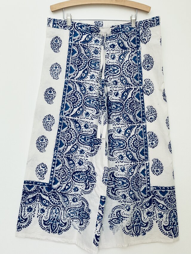 Jaipur ワイドパンツ | iichi 日々の暮らしを心地よくするハンドメイドやアンティークのマーケットプレイス