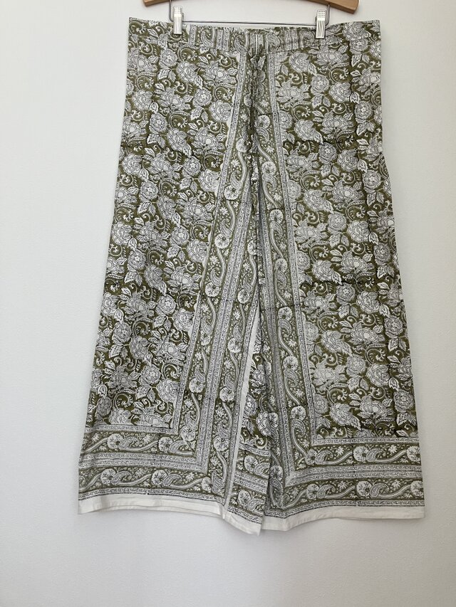 Jaipur ワイドパンツ | iichi 日々の暮らしを心地よくするハンドメイドやアンティークのマーケットプレイス