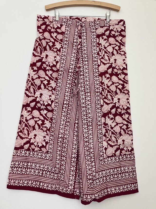 Jaipur ワイドパンツ | iichi 日々の暮らしを心地よくするハンドメイドやアンティークのマーケットプレイス