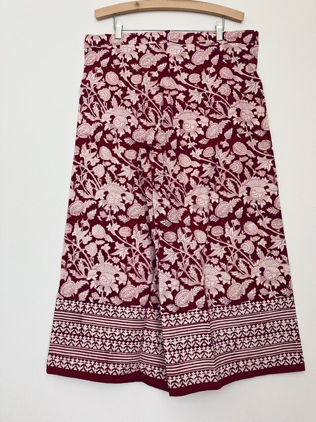 Jaipur ワイドパンツ | iichi 日々の暮らしを心地よくするハンドメイドやアンティークのマーケットプレイス