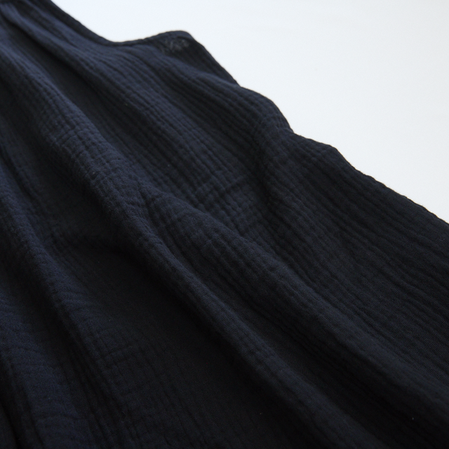 通気性良く肌触りが優しい 楊柳ダブルガーゼ ノースリブ シャツ ブラック 0697BK | iichi 日々の暮らしを心地よくするハンドメイドやアンティークのマーケットプレイス