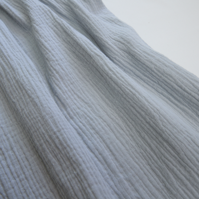 通気性良く肌触りが優しい 楊柳ダブルガーゼ ノースリブ シャツ アイスグレー 0697I.Grey | iichi 日々の暮らしを心地よくするハンドメイドやアンティークのマーケットプレイス