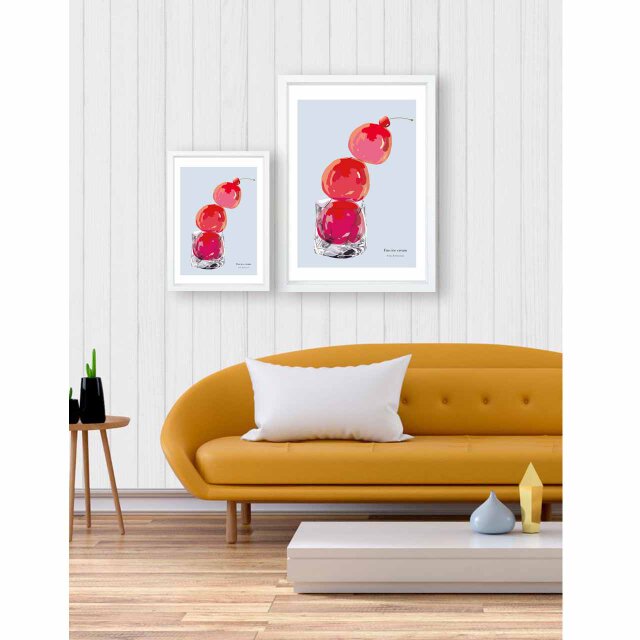 アイスクリーム 送料無料 イラスト A4〜A0 ポスター アートポスター アートsei検索新着順 3672 | iichi 日々の暮らしを心地よくするハンドメイドやアンティークのマーケットプレイス