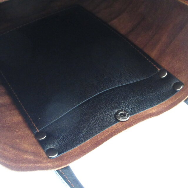 《牛革》A4対応・ウォッシャブル加工ソフトシュリンクレザー・タテ型トート・0397 | iichi 日々の暮らしを心地よくするハンドメイドやアンティークのマーケットプレイス