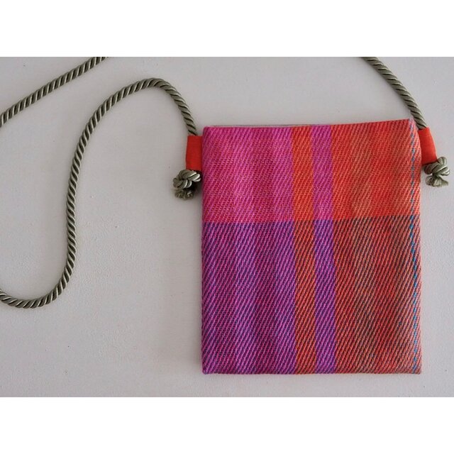 pocket-bag -orange pink- | iichi 日々の暮らしを心地よくするハンドメイドやアンティークのマーケットプレイス