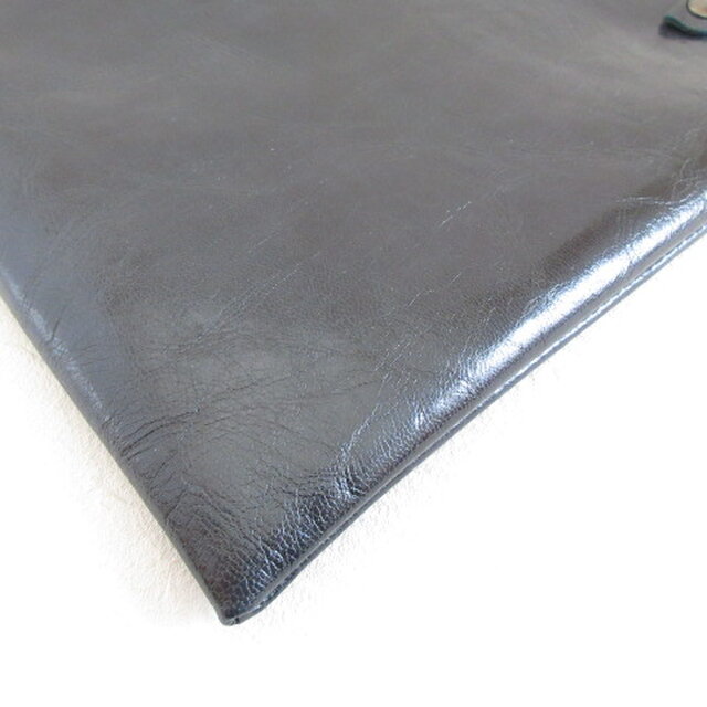 《カーフスキン》ちょい持ちミニトート♪内ポケット付き・ワンレザー仕上げ・ネイビー・0447 | iichi 日々の暮らしを心地よくするハンドメイドやアンティークのマーケットプレイス