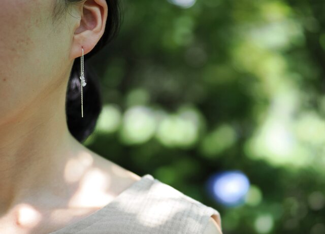 -Herkimer diamond- american pierce | iichi 日々の暮らしを心地よくするハンドメイドやアンティークのマーケットプレイス