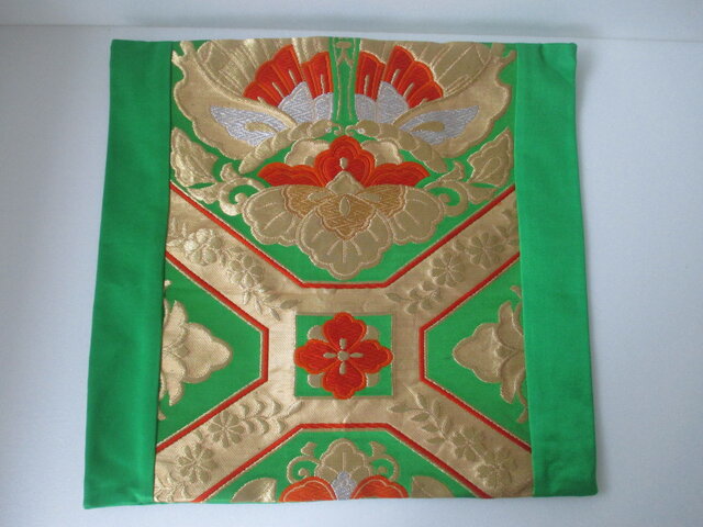 u150 裏地付 帯 クッションカバー 座布団カバー ファスナー 40x40cm おしゃれ | iichi 日々の暮らしを心地よくするハンドメイドやアンティークのマーケットプレイス
