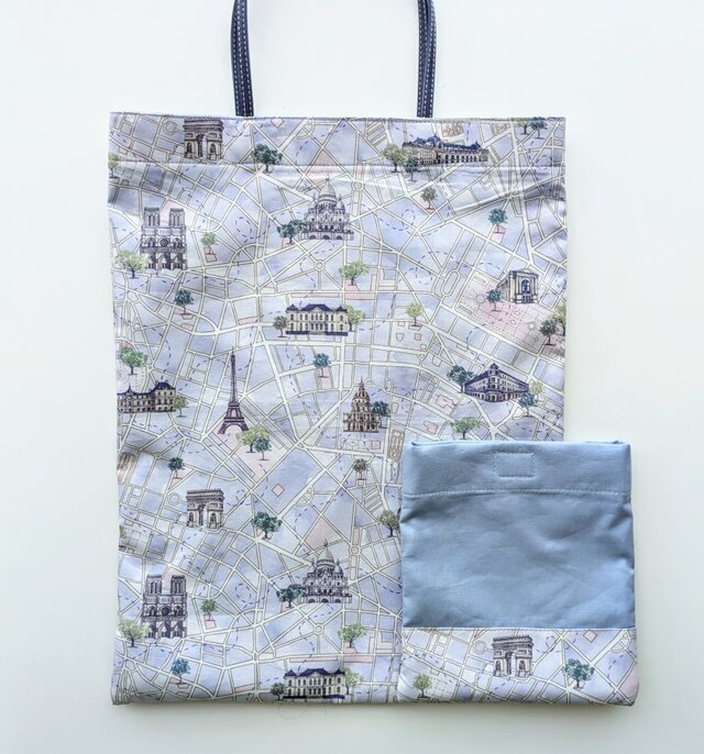 トート（L）収納袋ありリバティプリント(Rue de Paris) | iichi 日々の暮らしを心地よくするハンドメイドやアンティークのマーケットプレイス