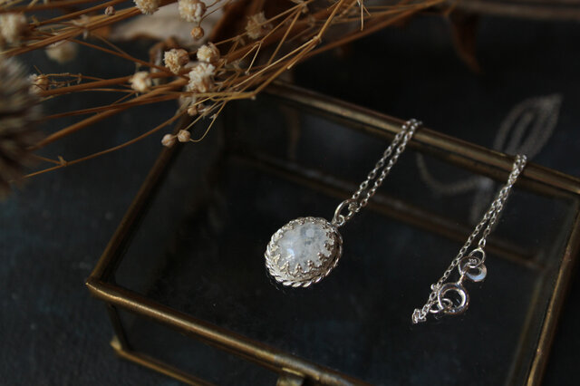 ハイアライトのネックレス/silver | iichi 日々の暮らしを心地よくするハンドメイドやアンティークのマーケットプレイス