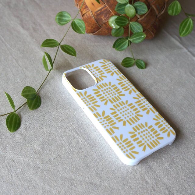 sunflower（ yellow ）」＜ホワイトケース＞【 表面のみ印刷 】 | iichi 日々の暮らしを心地よくするハンドメイドやアンティークのマーケットプレイス