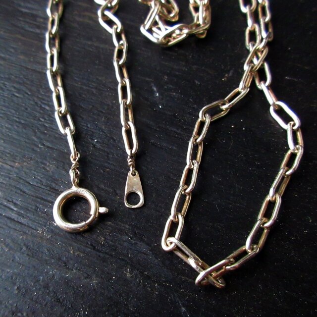 シルバーチェーン 65㎝ | iichi 日々の暮らしを心地よくするハンドメイドやアンティークのマーケットプレイス