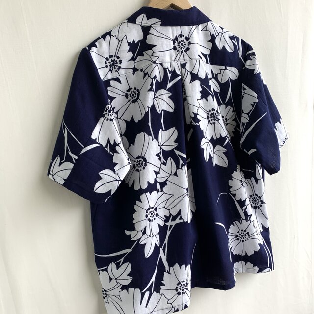 浴衣アロハシャツ MLサイズ | iichi 日々の暮らしを心地よくするハンドメイドやアンティークのマーケットプレイス
