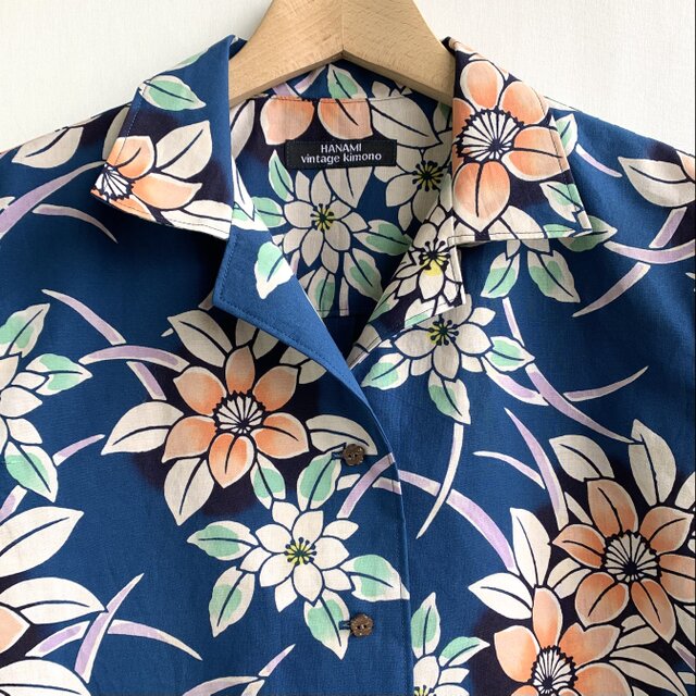 浴衣アロハシャツ MLサイズ | iichi 日々の暮らしを心地よくするハンドメイドやアンティークのマーケットプレイス